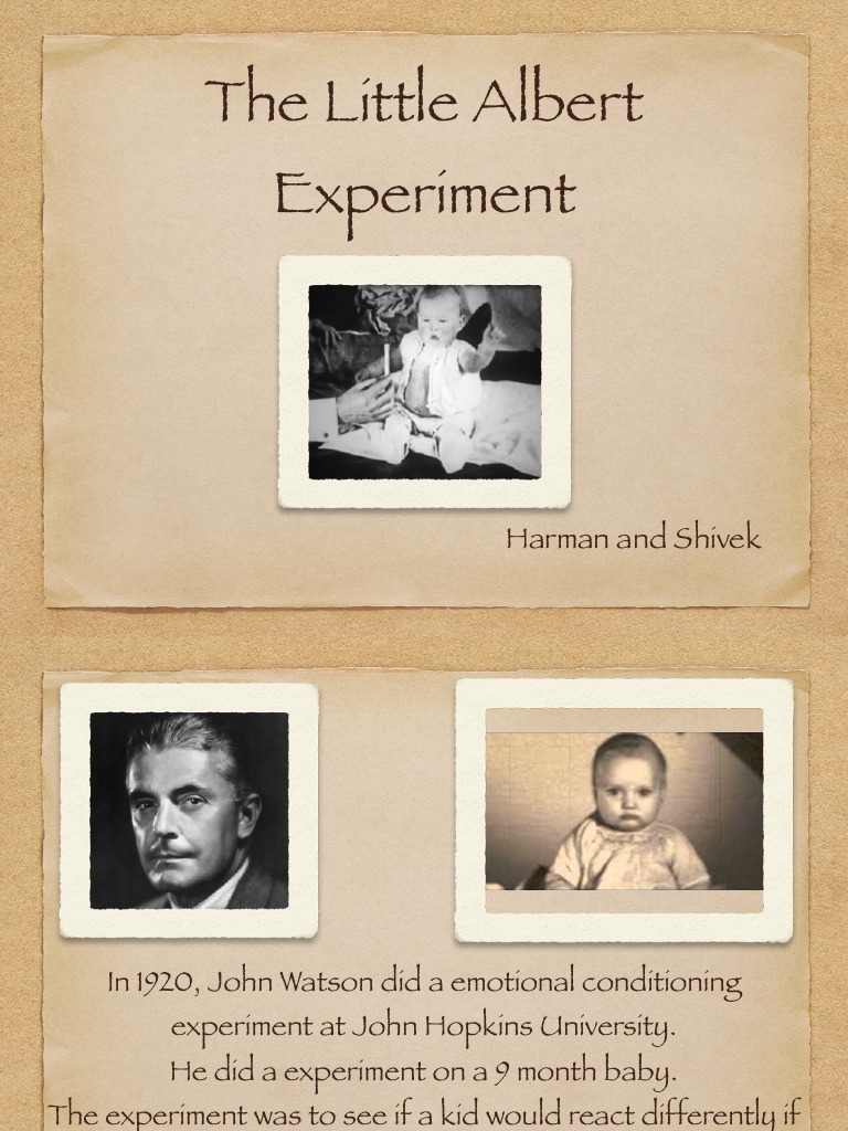 Unethical Conditioning of Little Albert | PDF | Wellness