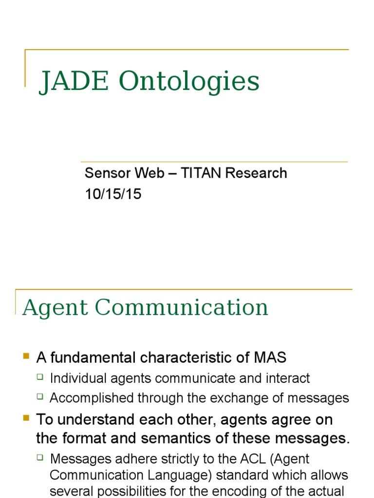 JADE Ontologies | PDF | Inheritance (Object Oriented Programming) | Class (Computer Programming)