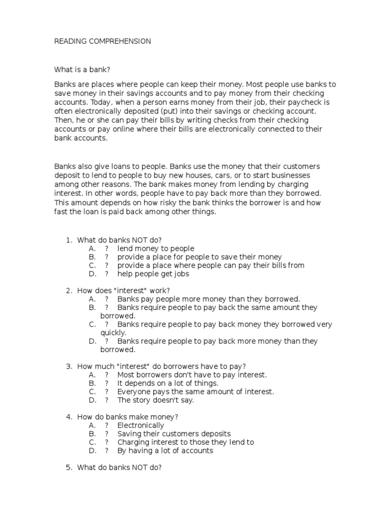 Understanding Banking Basics | PDF