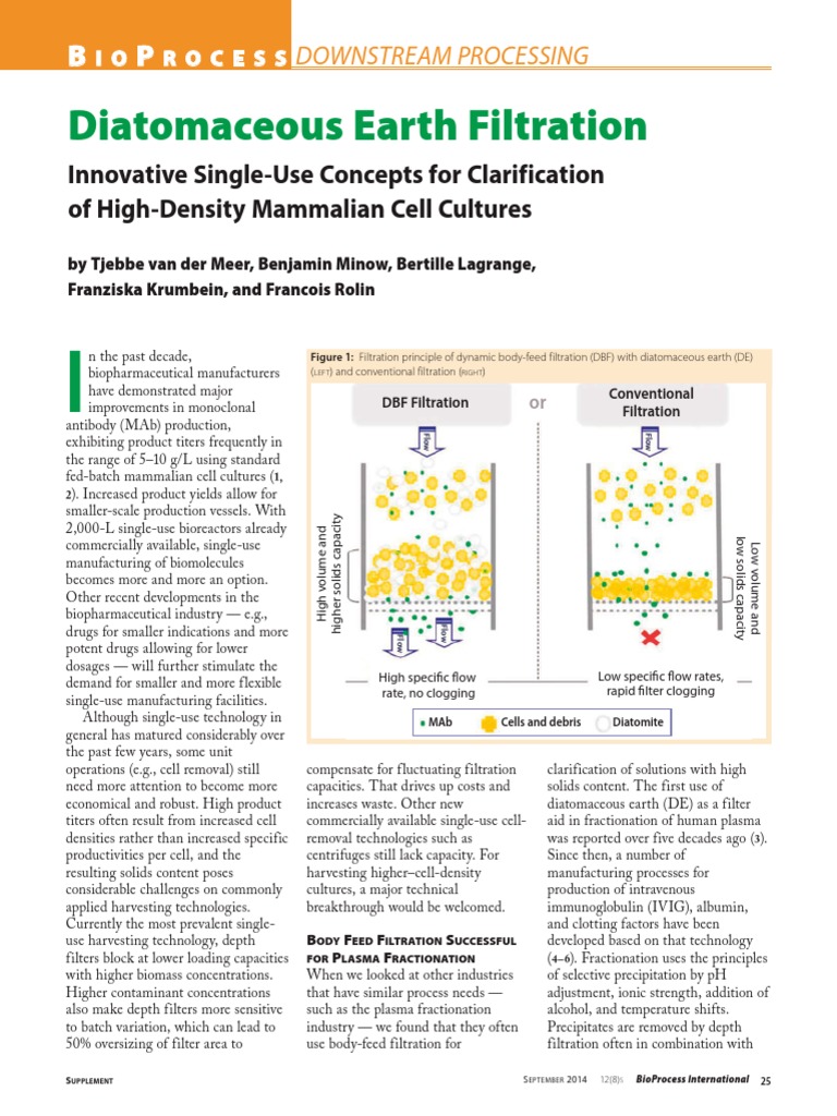 De Filtration Supplement Bioprocess Vol12 | PDF | Monoclonal Antibody ...