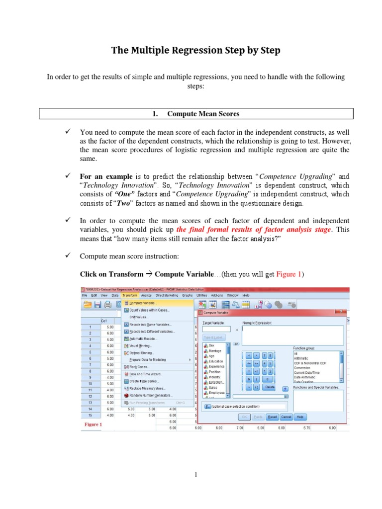 3.2 Multiple Regression Step by Step | PDF | Computers