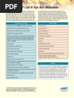 ISMP High Alert Medication List | PDF | Pharmaceutical Drug | Injection ...