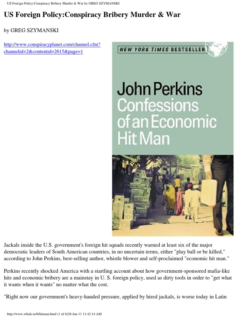 Economic Hitman John Perkins | PDF | Hugo Chávez | George W. Bush