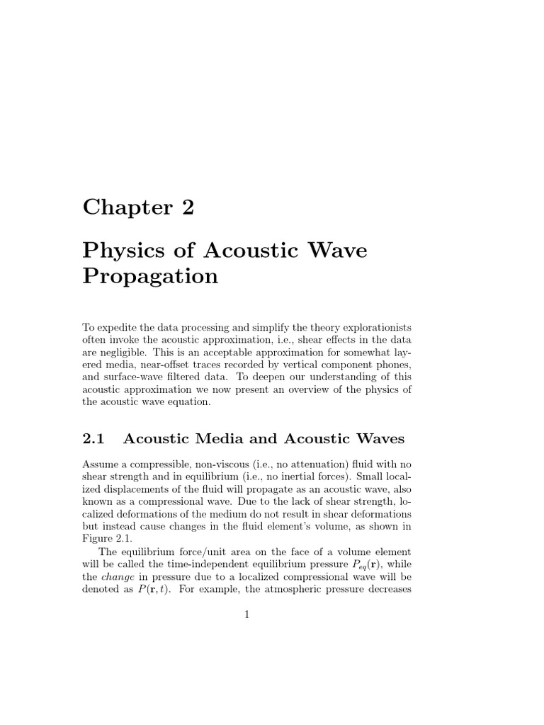 Physics of Acoustic Wave Propagation | PDF | Linear Elasticity | Waves