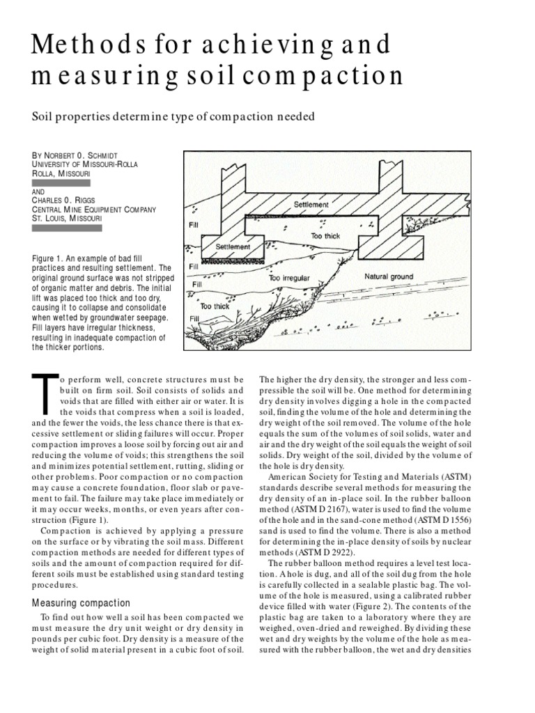Methods For Achieving and Measuring Soil Compaction - tcm45-341155 ...