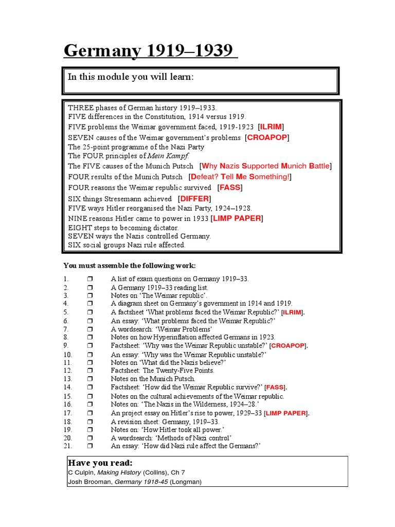 Weimar Germany | Download Free PDF | Weimar Republic | Nazi Germany