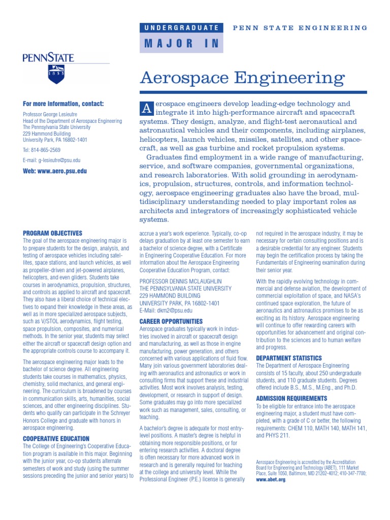 Aerospace Engineering | PDF | Aerospace Engineering | Aerospace