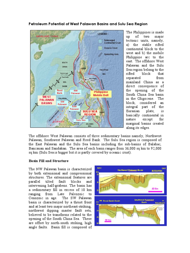 West Palawan Petroleum Exploration Insights | PDF | Sedimentary Basin ...