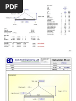Spread Beam Calculation-070406 | PDF | Beam (Structure) | Bending