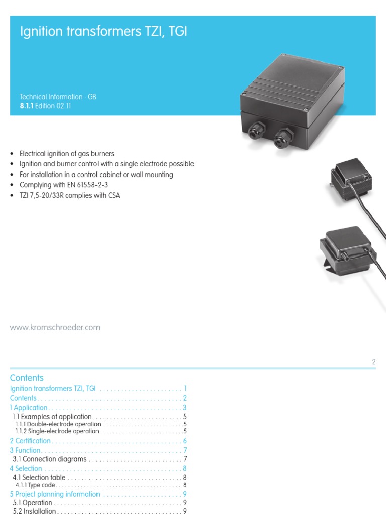 Transformer Technical Information | PDF | Ignition System | Cable