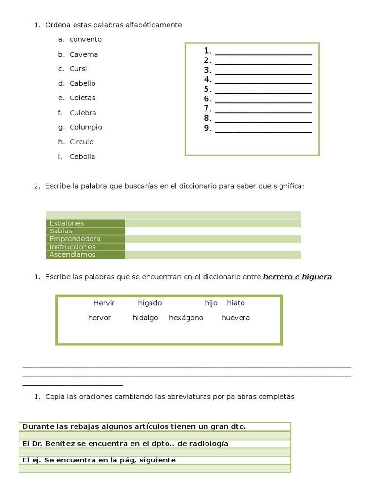 Control Tema 1 Lengua 4 Primaria | PDF | Diccionario | Lingüística