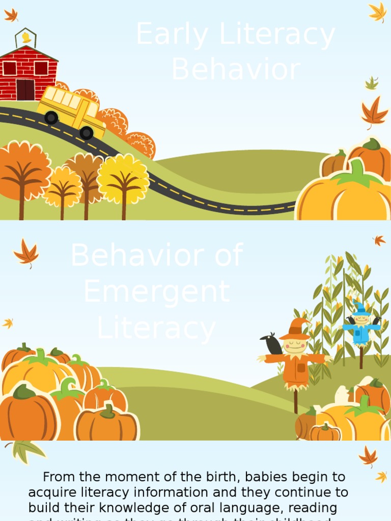 Emergent Literacy Development Stages | PDF | Literacy | Language ...