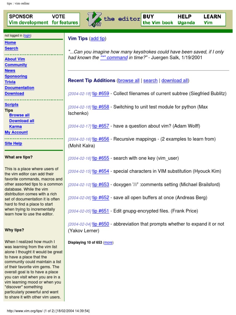 Vim Tips Pdf Pdf Command Line Interface Computing 9239