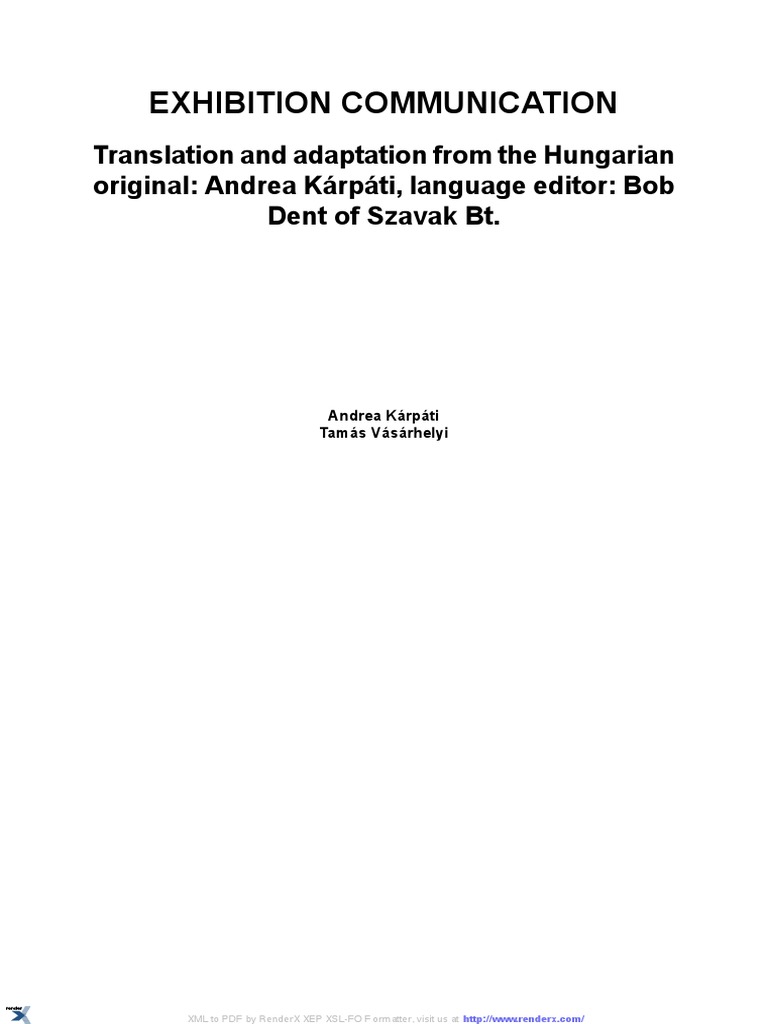 Exhibition Communication | PDF | Museum | Communication