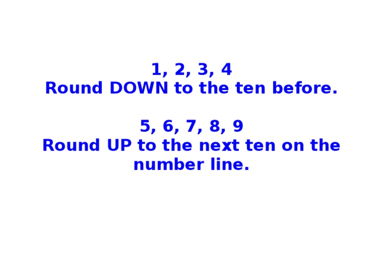 Rounding Rhyme | PDF