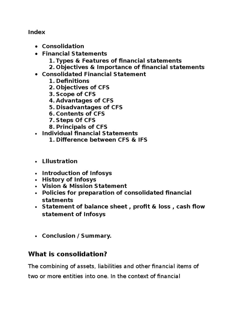 Consolidated Financial Statements | PDF | Financial Statement | Expense