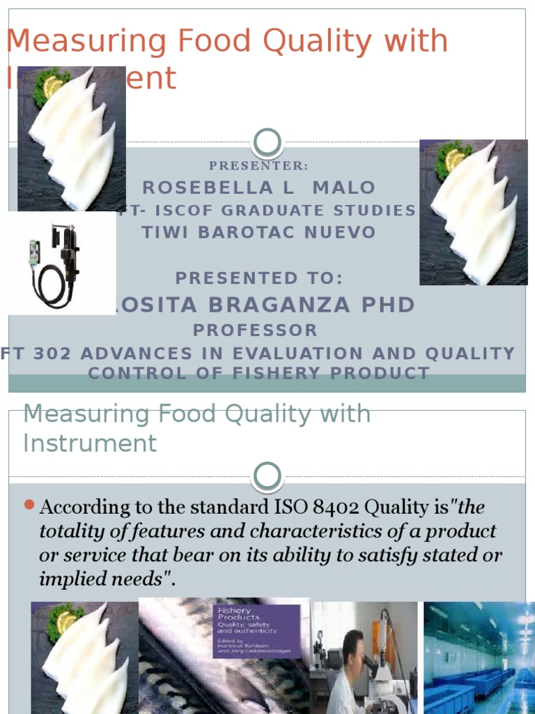 Measuring Food Quality With Instrument | PDF | Amine | Ammonia
