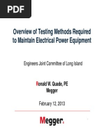 Motor Rewinding Test Procedures | PDF | Electric Power | Force