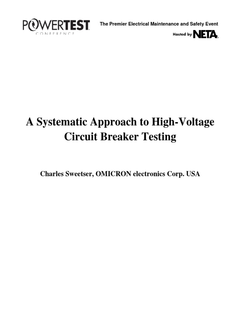 Circuit Breaker Testing | PDF | Capacitor | Inductor