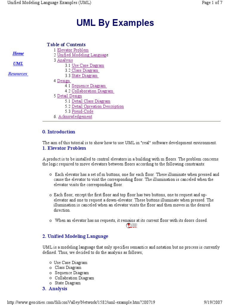 Uml With Examples | PDF | Unified Modeling Language | Use Case