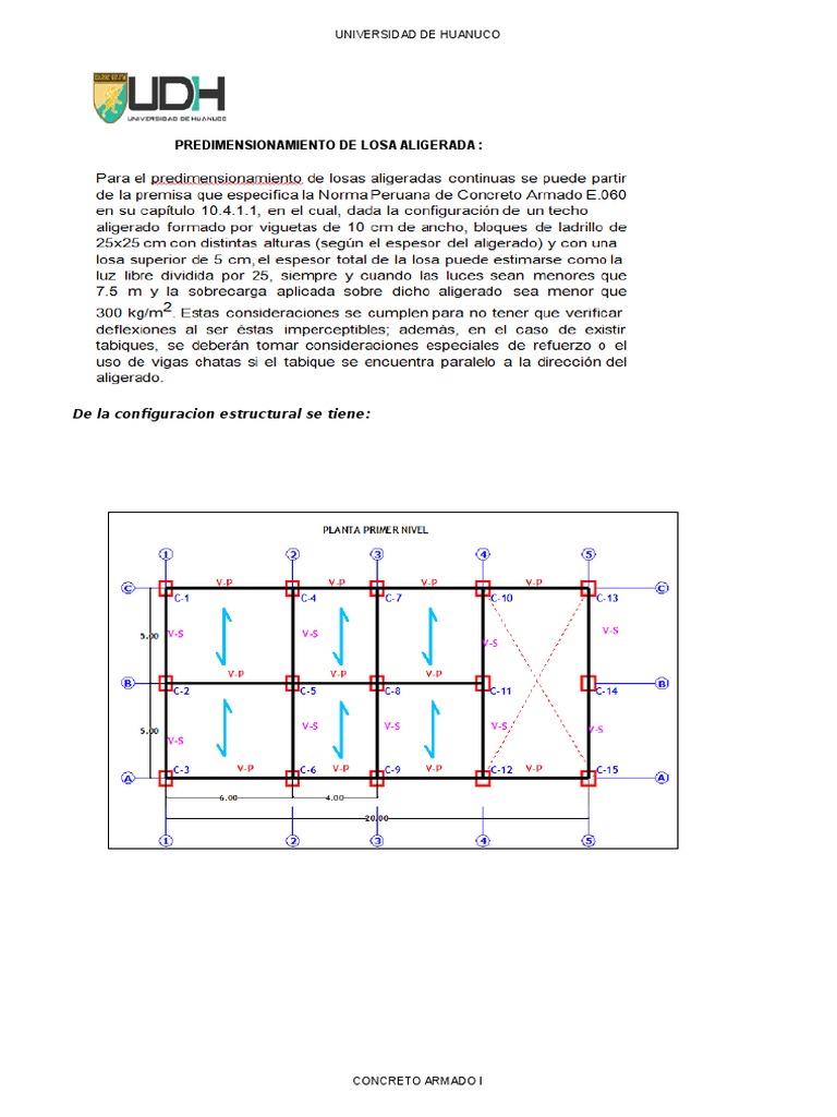 PREDIMENSIONAMIENTO-de Estructuras | PDF | Ingeniería | Ingeniero civil