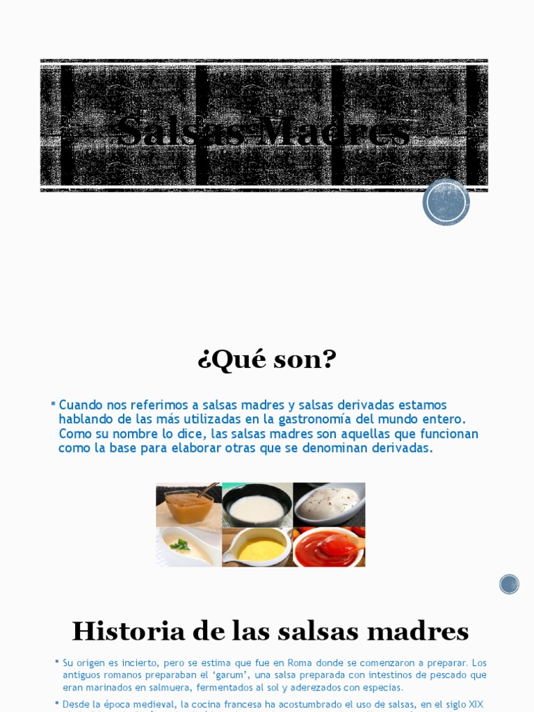 Salsas Madres | PDF | Salsa | Salsa de tomate
