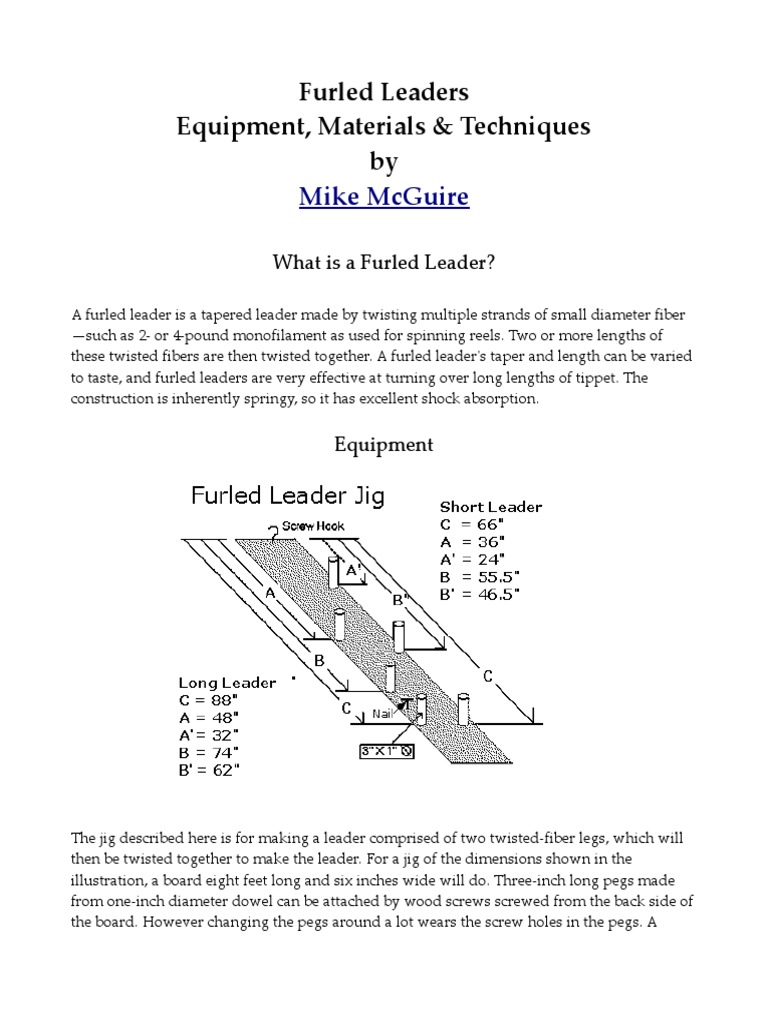Furled Leader | PDF | Yarn | Screw