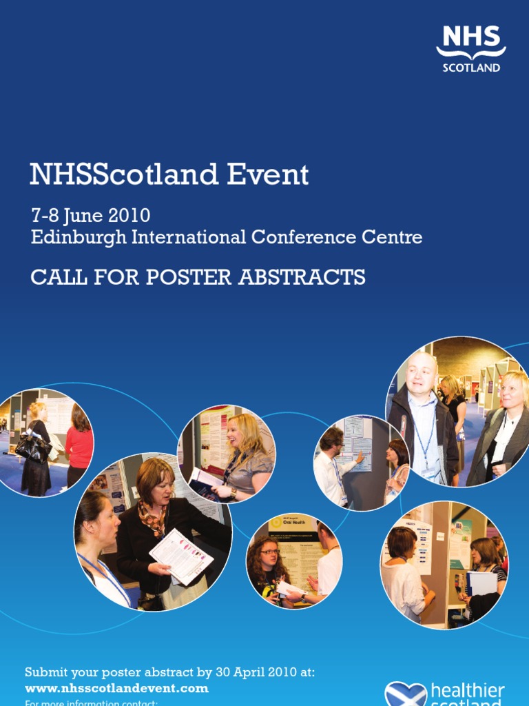 NHSScotland Event 2010 Poster Abstracts | PDF | Health Care | Public Sphere