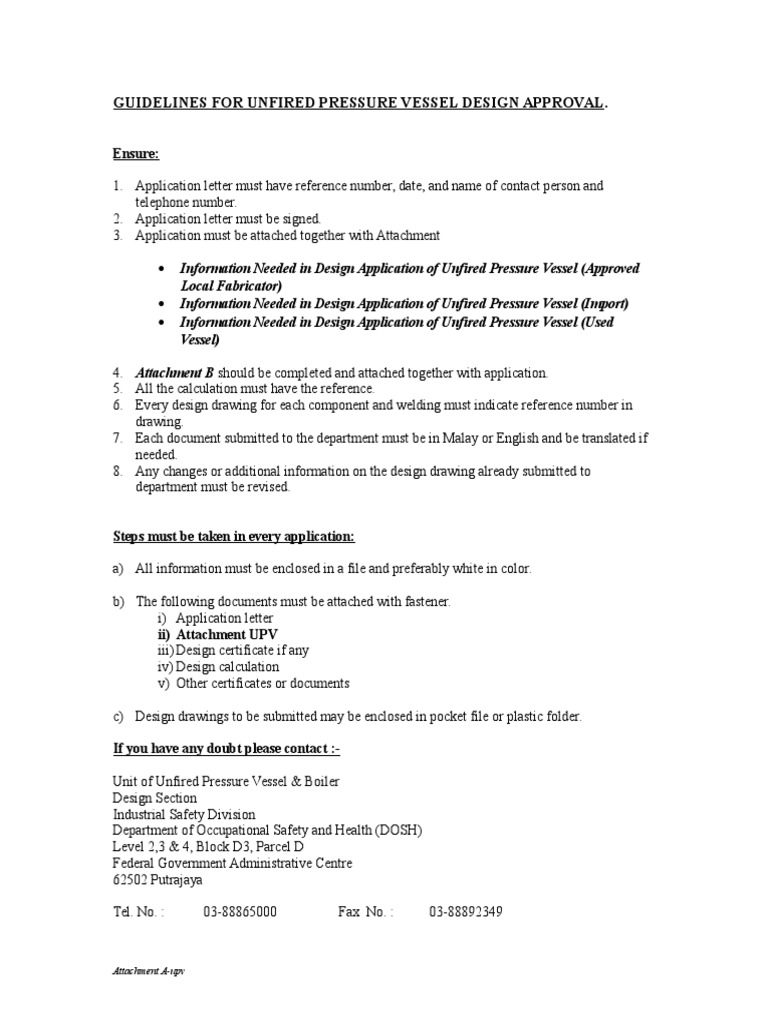 Guidelines For UPV Design Approval | PDF