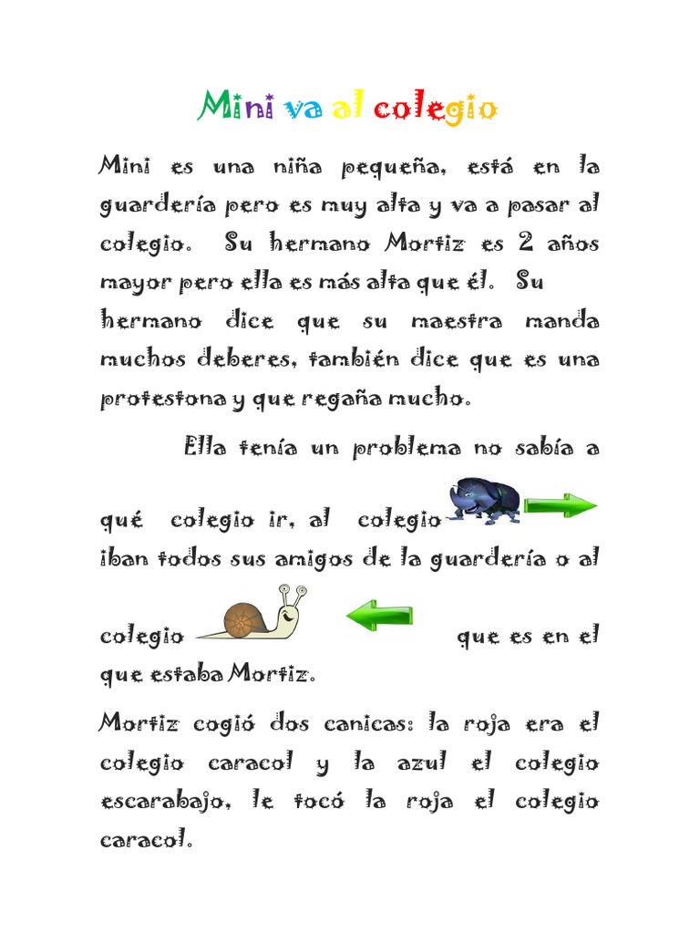 Mini Va Al Colegio