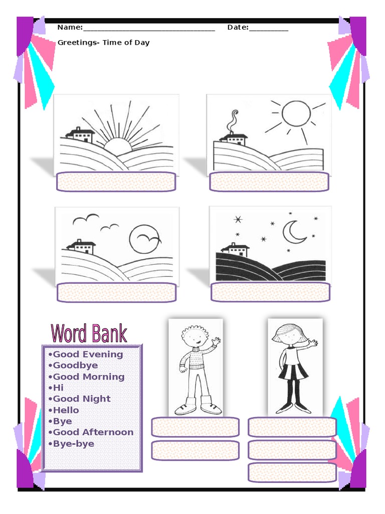 Class 1 - Greetings, Time of Day | PDF