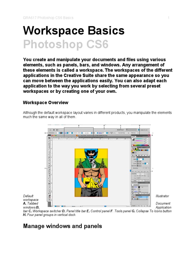 Photoshop - Workspace Basics1 | PDF