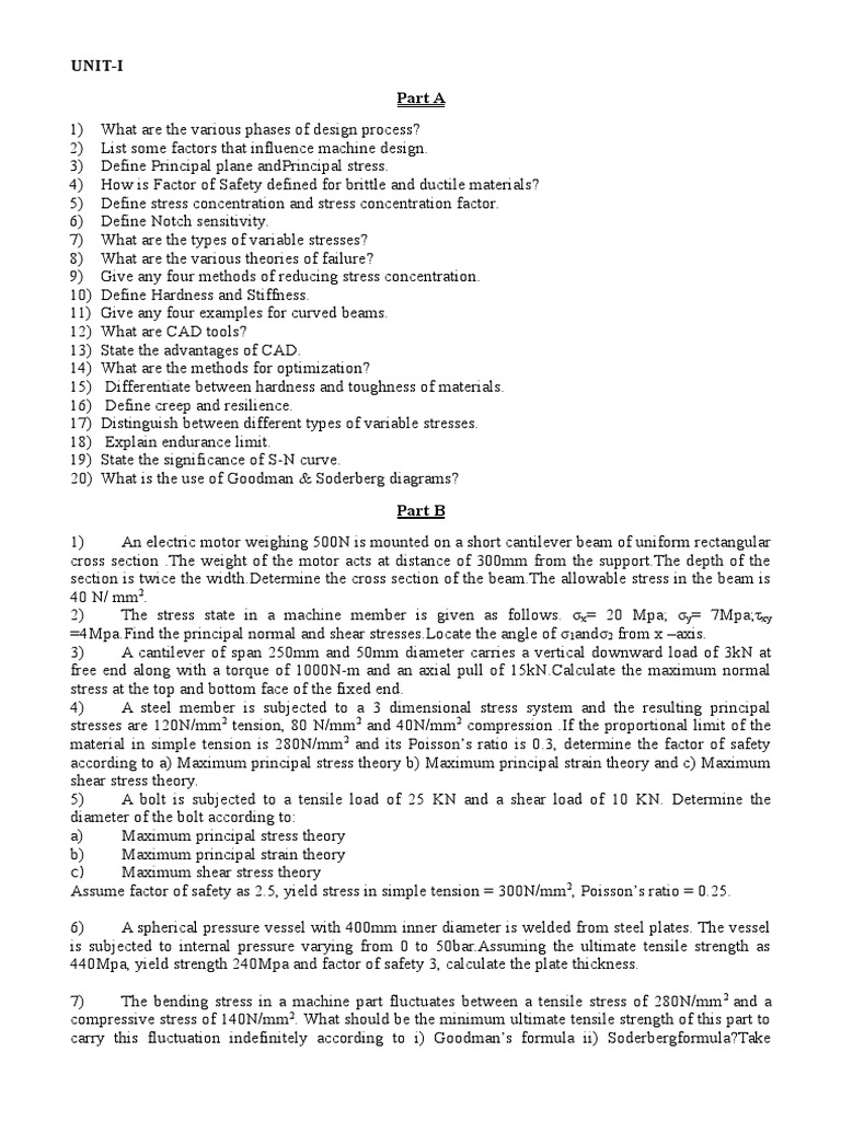 34412501-Design of MC Element | PDF | Strength Of Materials | Stress ...