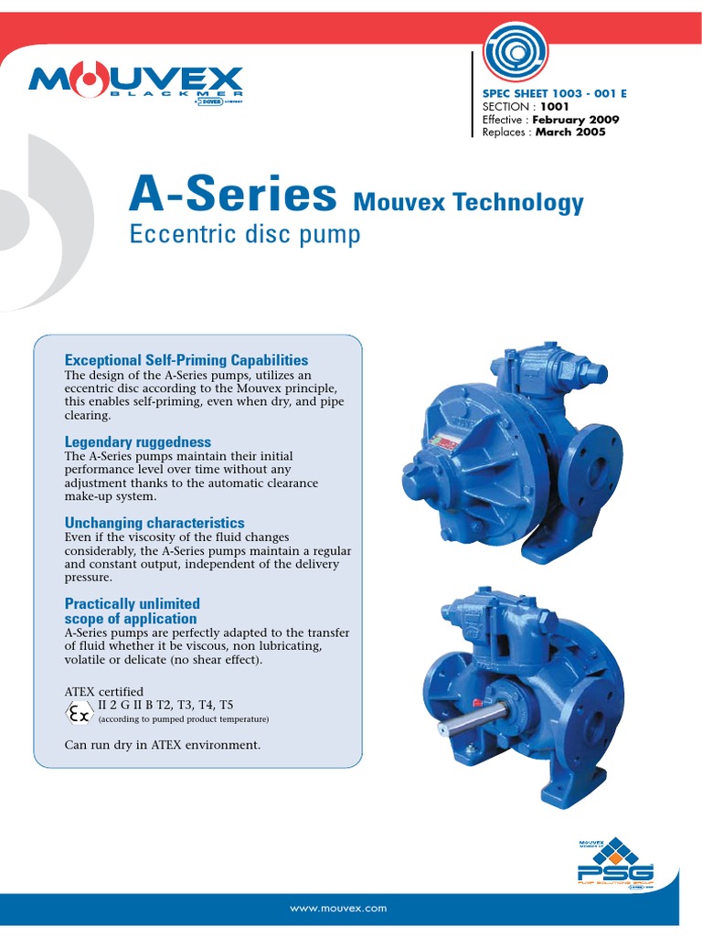 A Serie Mouvex | PDF | Pump | Engines