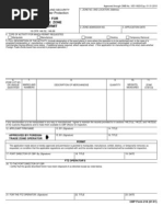 U.S. Customs Form: CBP Form 3499 - Application and Approval To ...