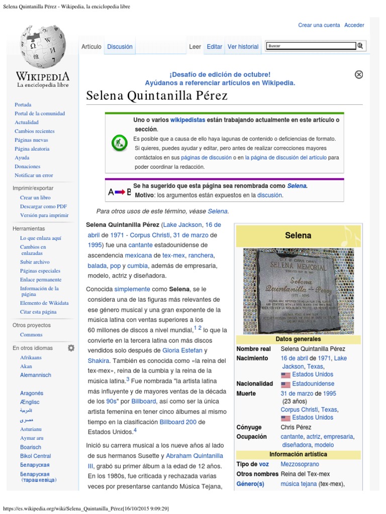 Selena Quintanilla Pérez | PDF | Entretenimiento (general) | Ocio