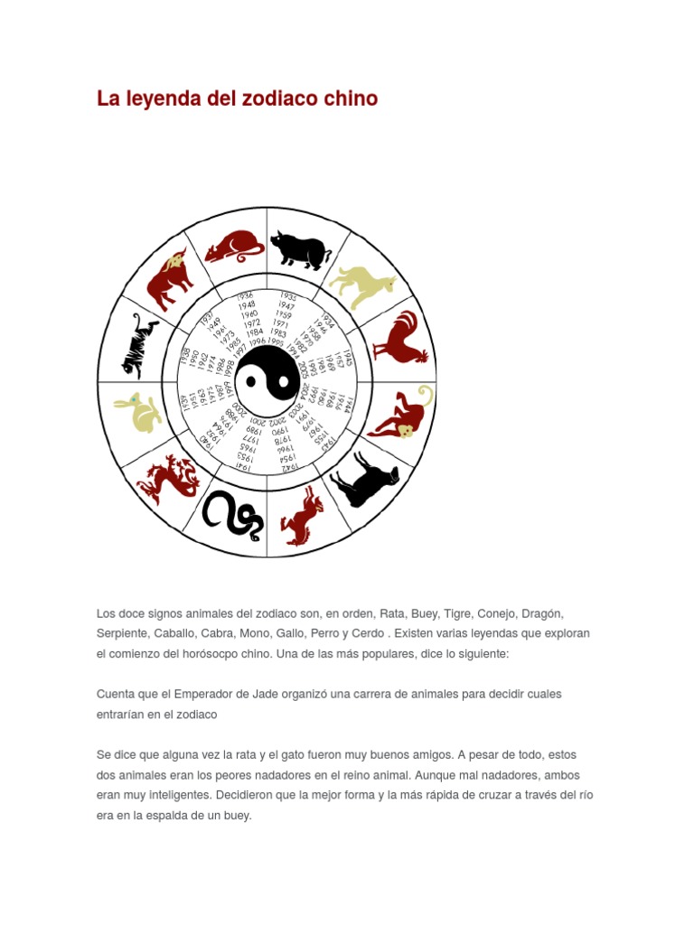 La Leyenda Del Zodiaco Chino | PDF | Historia | Libros para adolescentes