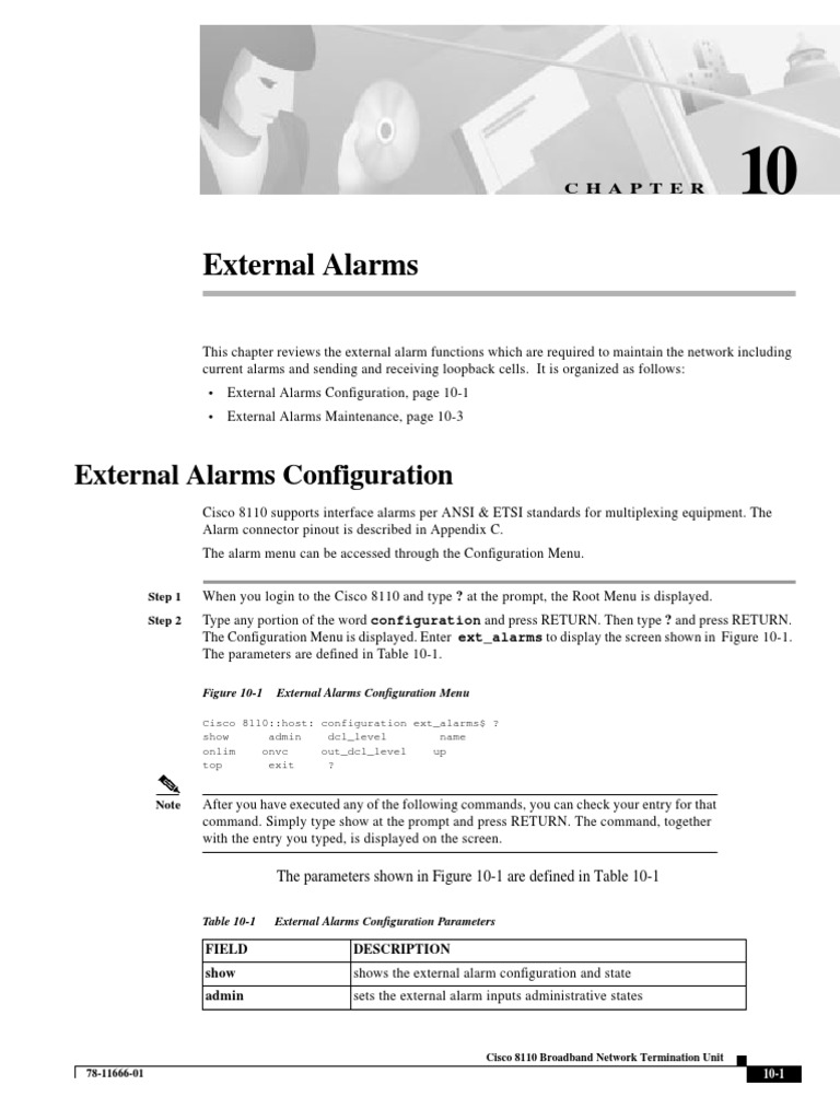 External Alarms Configuration | PDF | Command Line Interface | Electronics