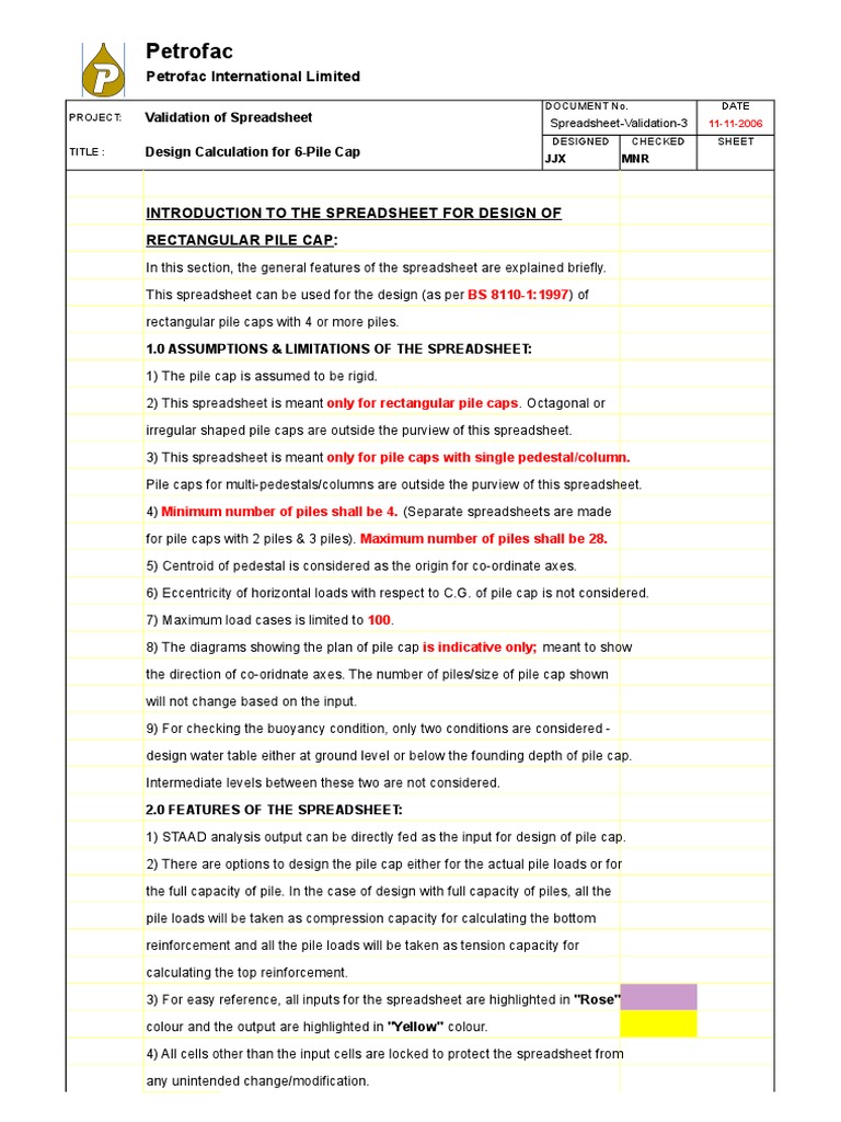 4 Pile Cap Design (Civilax - Com) | PDF | Bending | Deep Foundation