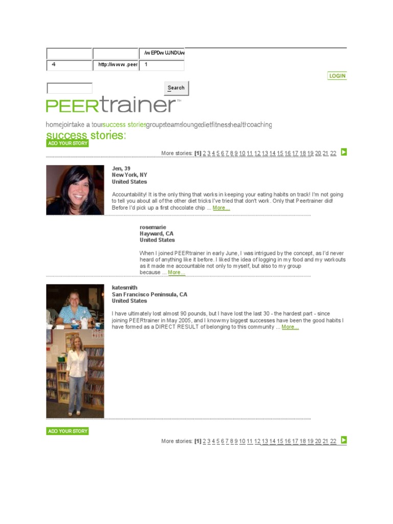 PEERtrainer Success Stories | PDF