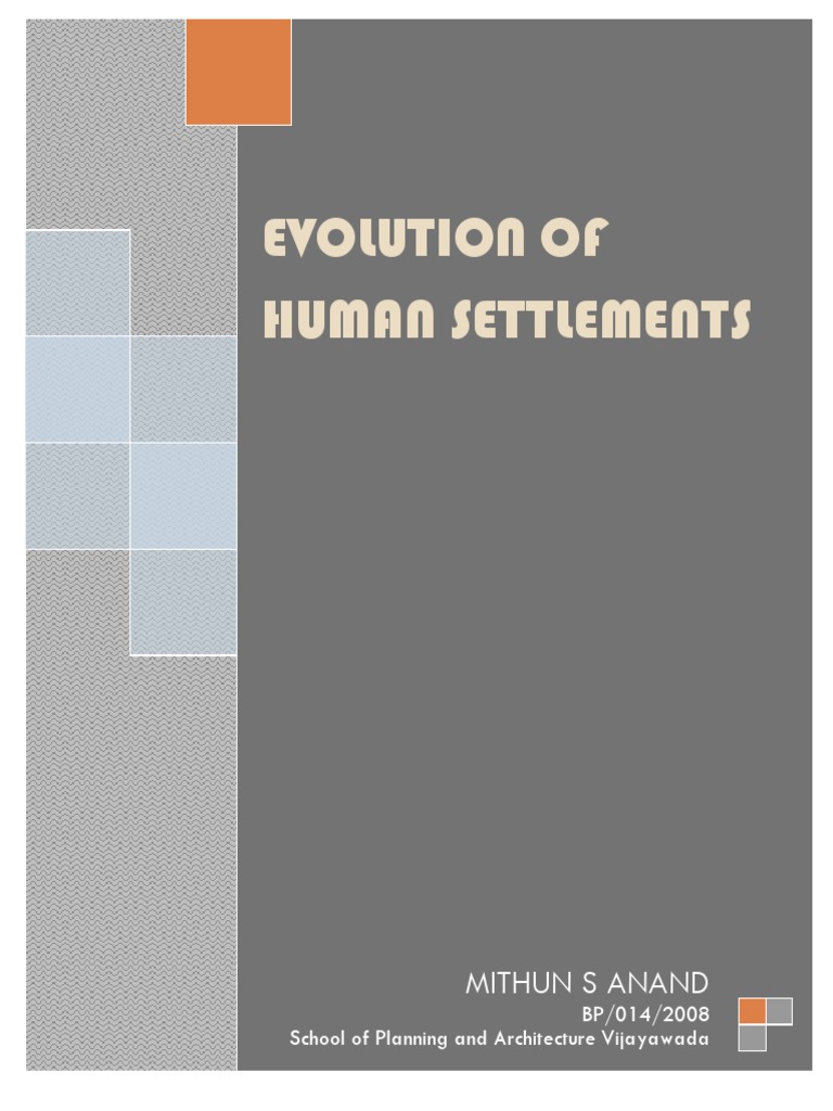 4828 19924 Evolution of Human Settlements | PDF