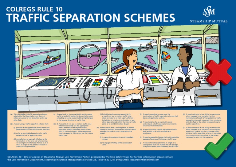 Traffic Separation Schemes: Colregs Rule 10 | PDF | Traffic | Industries