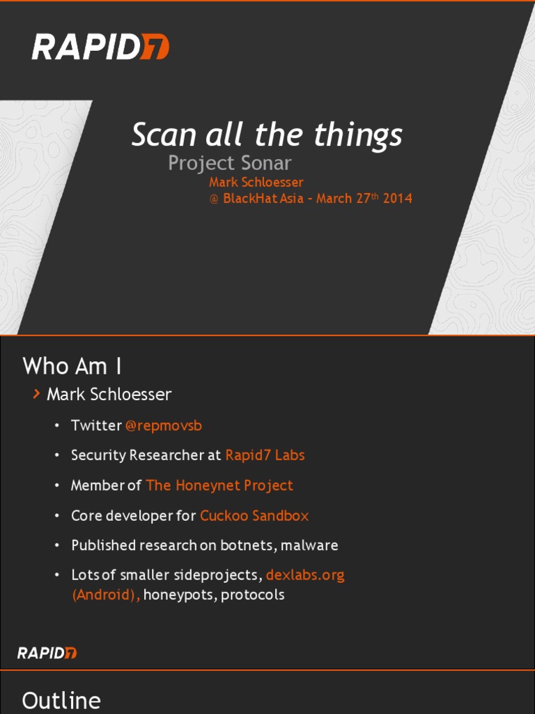 Asia 14 Schloesser Scan All The Things | PDF | Port (Computer ...