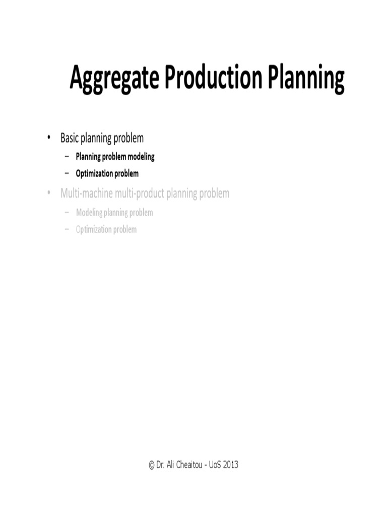 Production Planning MSP | PDF | Linear Programming | Mathematical ...