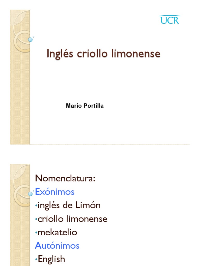 Inglés Criollo Limonense | PDF | Naturaleza