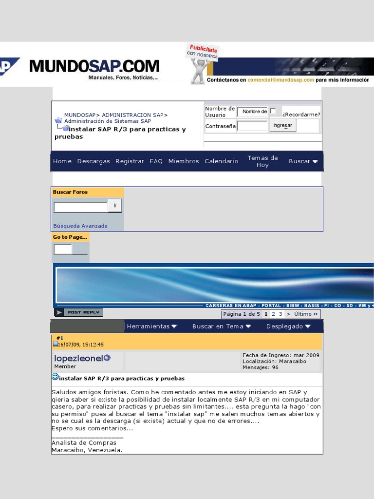 Foro Diferencias Entre MINISAP y SAP R-3 Con IDES - MUNDOSAP PDF | PDF ...