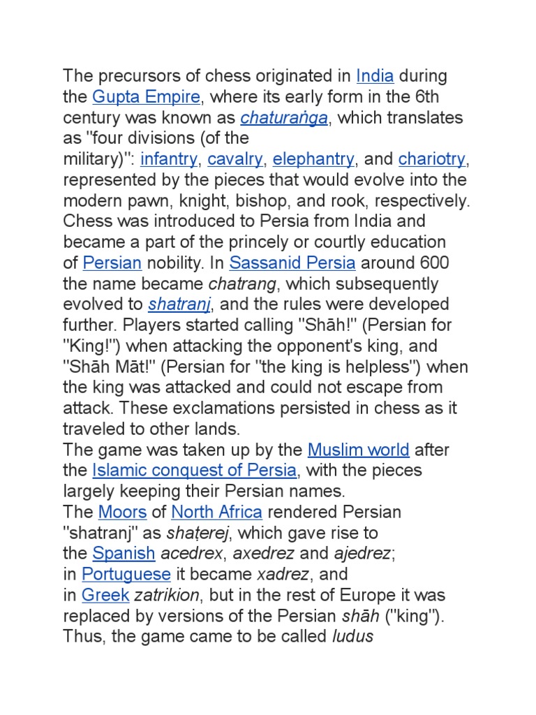 India Gupta Empire: Chatura Ga | PDF | Chess | Traditional Games