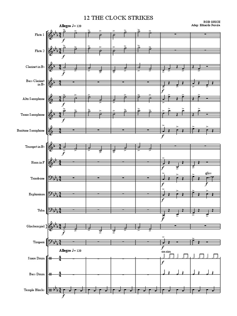 12 The Clock Strikes | PDF | Aerophones | Musical Instruments