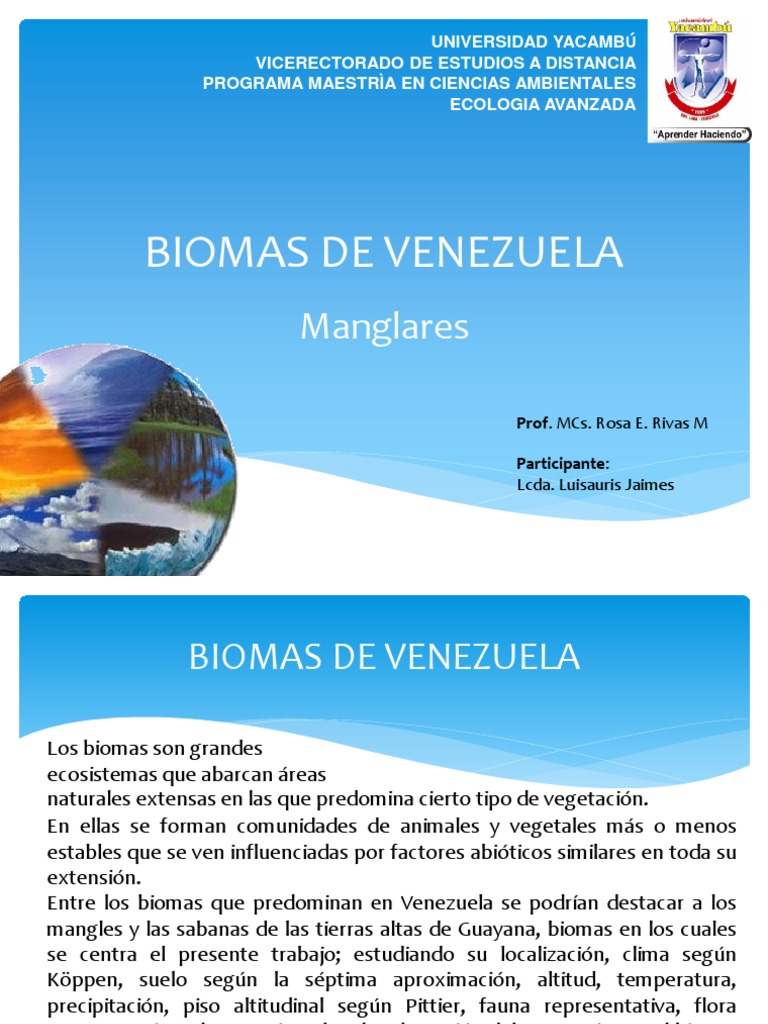 Biomas de Venezuela | Descargar gratis PDF | Mangle | Geografía Física