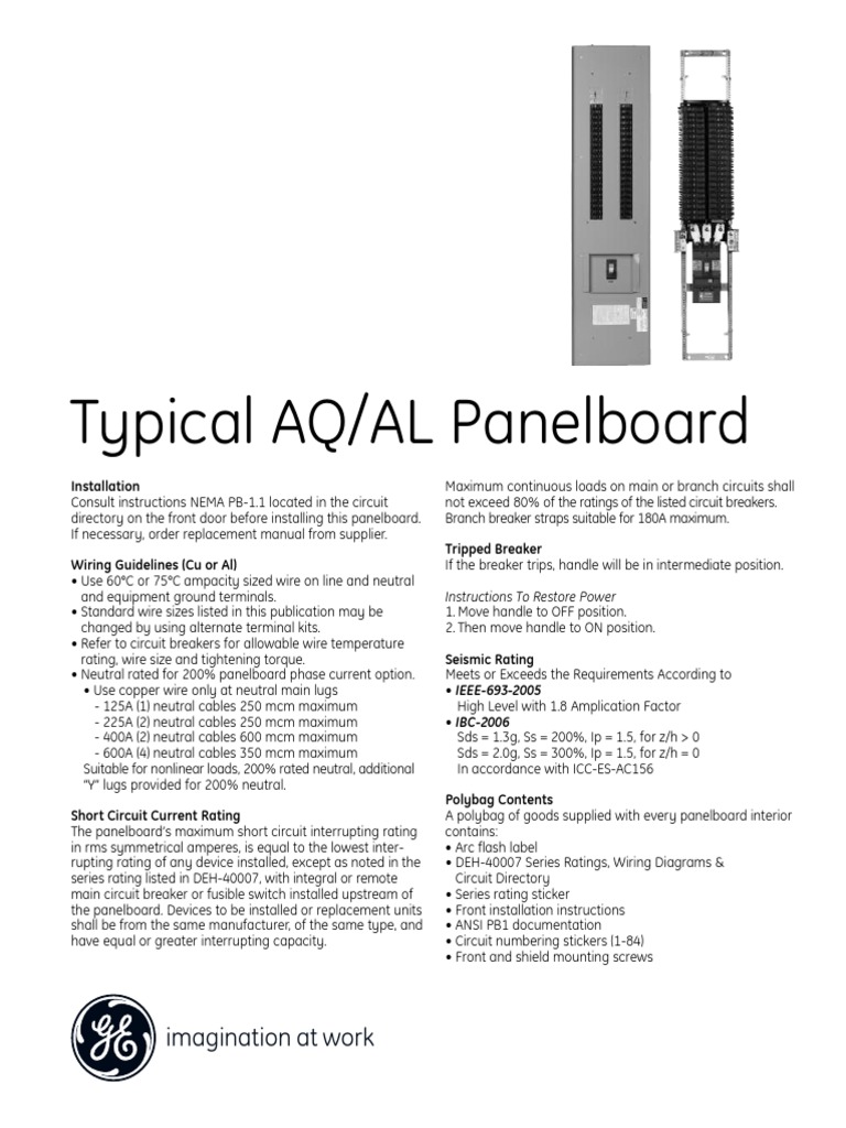 Panel Board | PDF | Electrical Wiring | Power Engineering